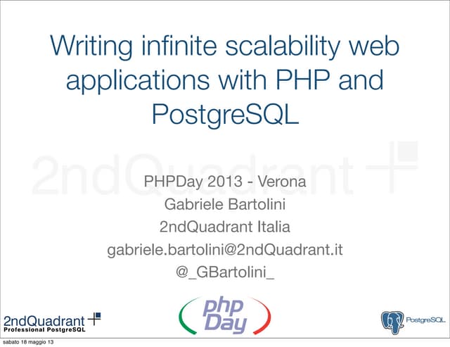 Writing Infinite Scalability Web Applications With Php And Postgresql Ppt 4252