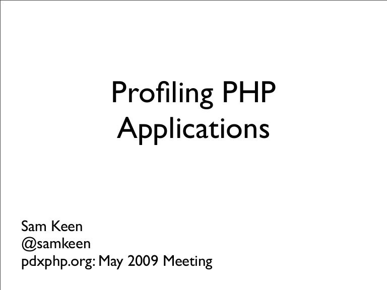 Profiling Php With Xdebug Webgrind