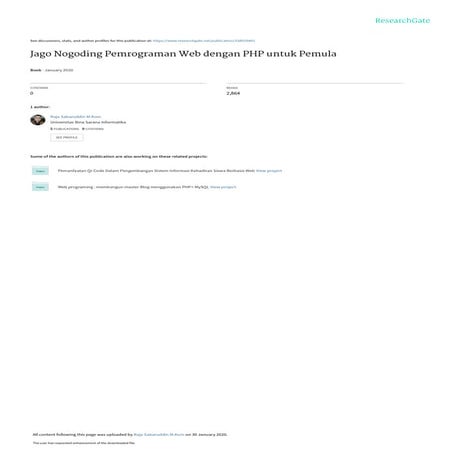 Php untuk-pemula-rjd | PDF