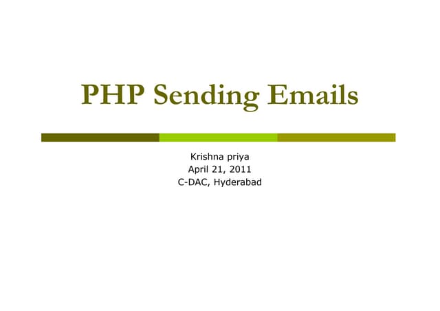 Sending emails through PHP | PDF | Email | Internet Sending emails through PHP | PDF | Email | Internet