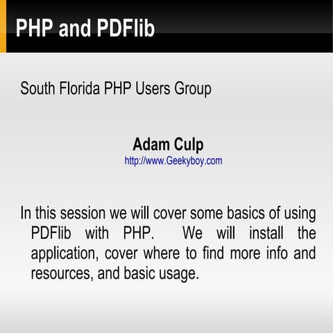 Php And Pdflib Odp Programming Languages Computing 1632