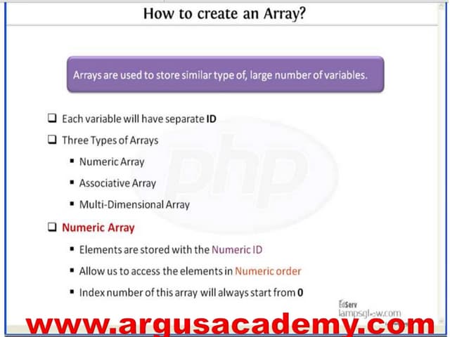 Php Array Ppsx Programming Languages Computing