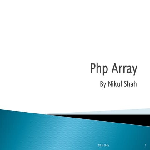 Php Array Pdf Programming Languages Computing 8972