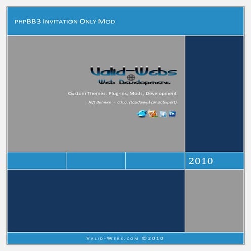 phpBB3 Invitation Only Mod | PDF