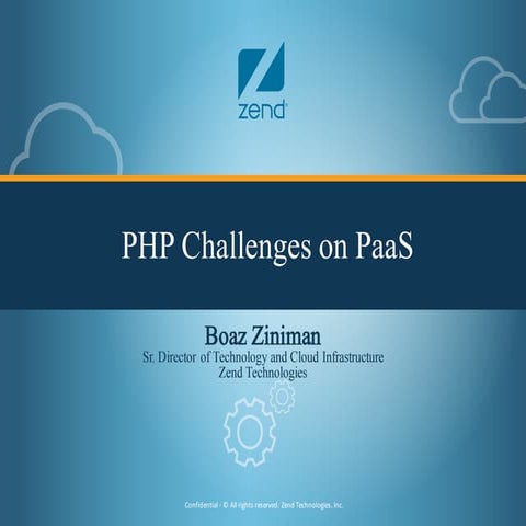 PHP challenge on PaaS | PPT