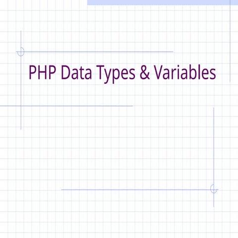 Chapter 02 PHP Data Types & Variables.ppt