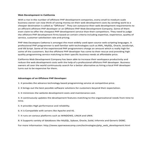 Custom PHP Development Services