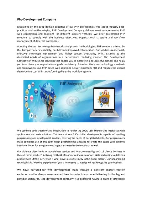 Custom PHP Development Services