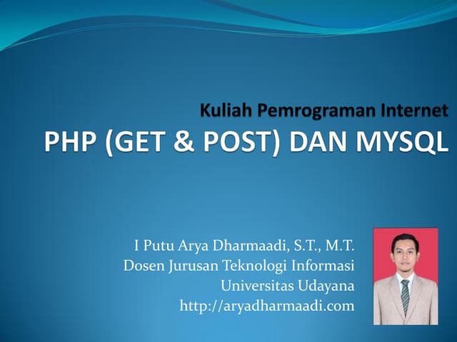 PHP (Input Data) dan MySQL | PDF PHP (Input Data) dan MySQL | PDF