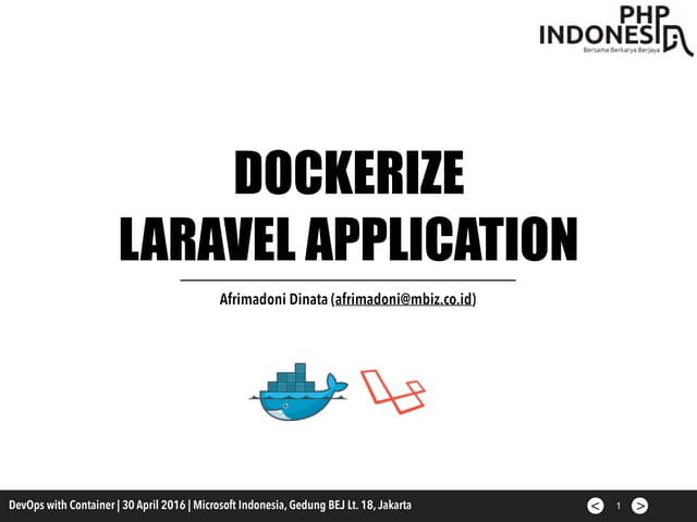 Dockerize Laravel Application Ppt 7249