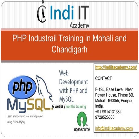 2. Job Oriented PHP Courses in Chandigarh | Industrial Training in ...