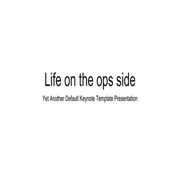 Life on the ops side - PHP Limburg April 2016 | PPT