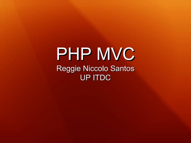 Php Mvc Ppt Web Development Internet 2088