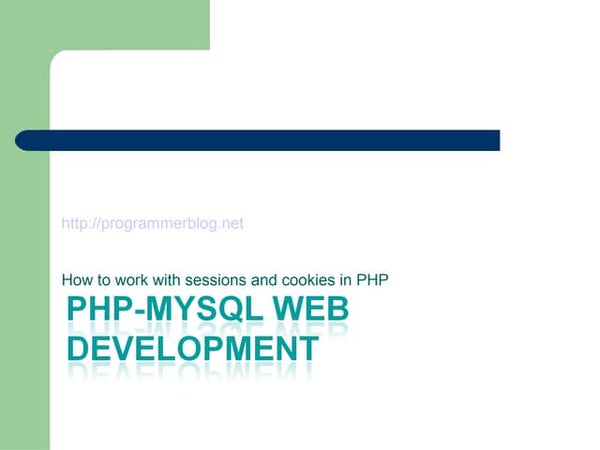 Php Cookies And Sessions Ppt