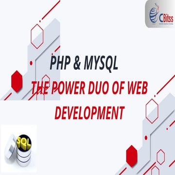PHP & MySQL The Ultimate Backend Development Stack | PPTX