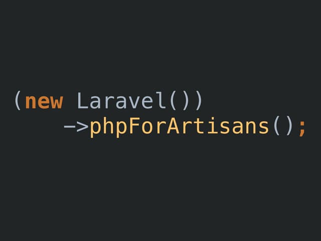 Laravel Php For Artisans Ppt