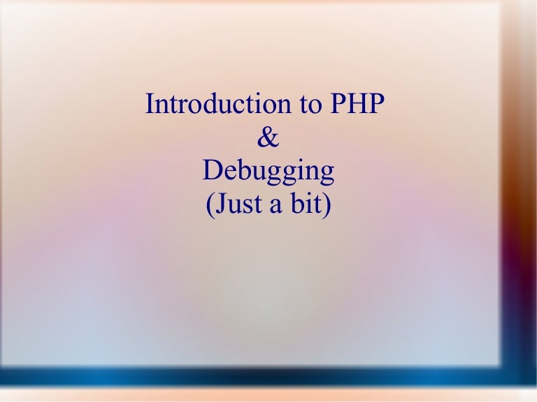 Introduction To Php 