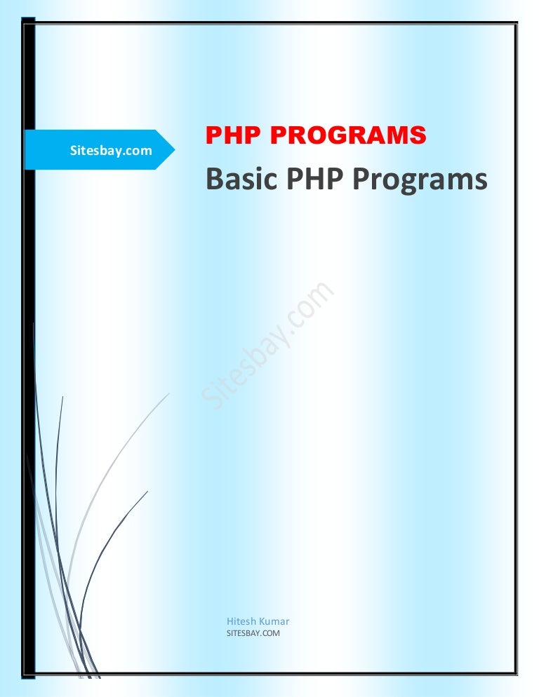 Basic Php Programs Php Programs