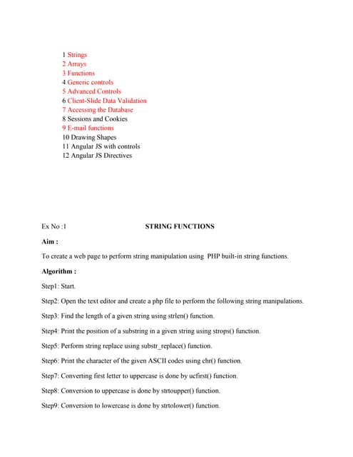 Php Record With All Programs And Output Pdf 1696