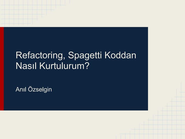 Php Refactoring Ppt