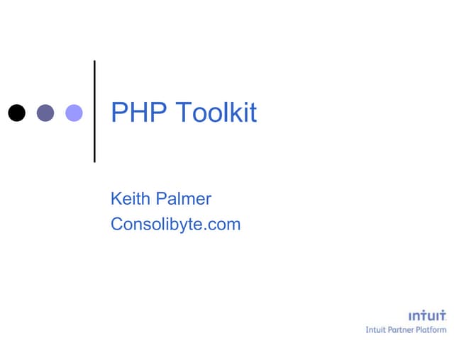 Php Toolkit Pptx Web Development Internet
