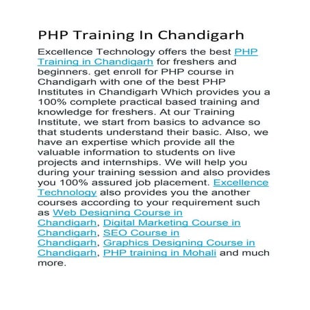 PHP Training In Chandigarh1.pdf