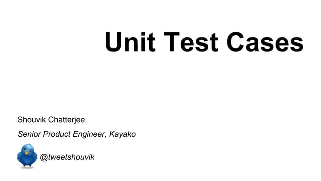 Writing Test Cases with PHPUnit | PPT Writing Test Cases with PHPUnit | PPT