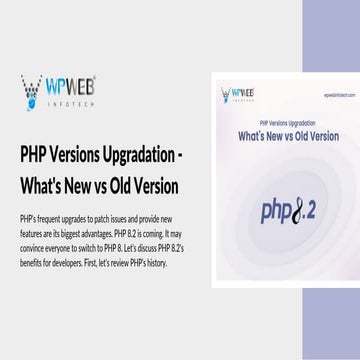 Php Versions Upgradation Whats New Vs Old Versionpdf 