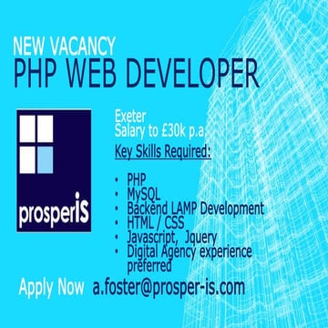 Php Web Developer For Linkedin Ppt