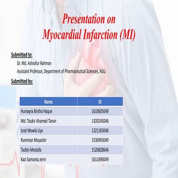Myocardial Infarction | PPTX