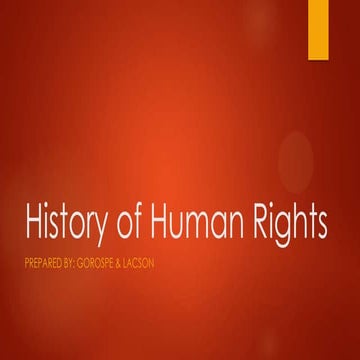 History of Human Rights | PPTX