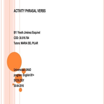 Phrasal verbs | PPTX