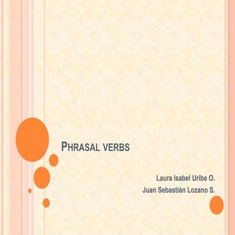 Phrasal verbs. | PPTX