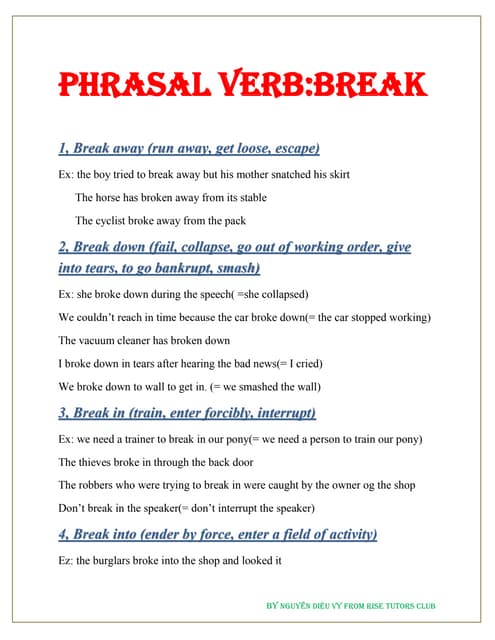Verb form exercise | DOC