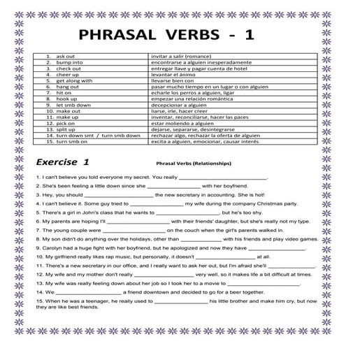 Phrasal verbs-1 | PDF