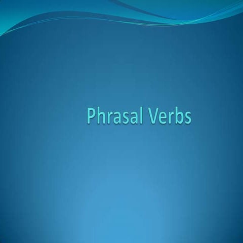 Phrasal verbs | PPTX