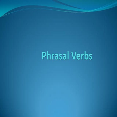 Phrasal verbs | PPT
