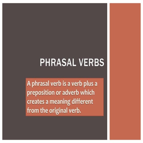 English Phrasal Verbs | PPS