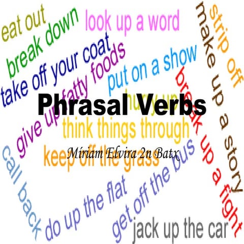 Phrasal Verbs English 2batx | PPT