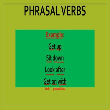 Phrasal verbs | PPT