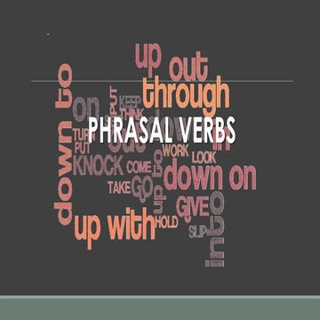Phrasal verbs. | PPTX