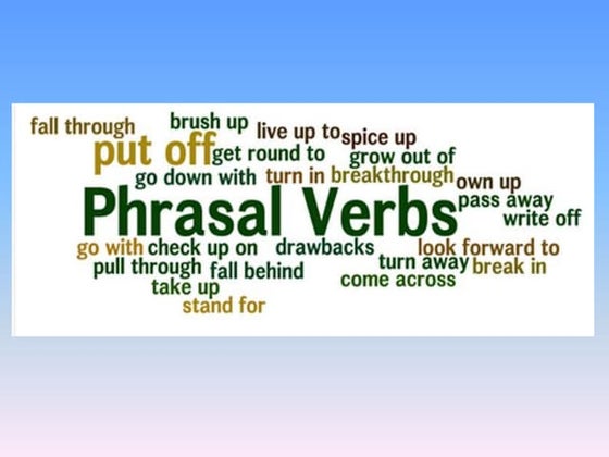 Power point phrasal verbs | PPTX