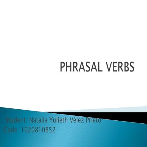 Phrasal verbs | PPTX | Programming Languages | Computing