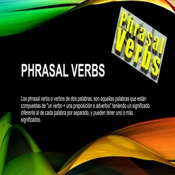 Phrasal verbs powerpoint | PPT