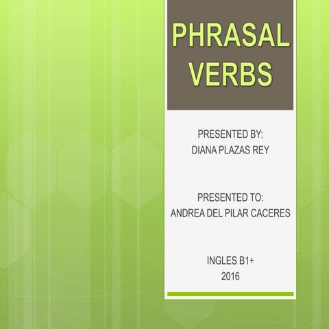 Phrasal verbs | PPT