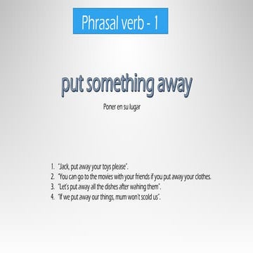 Phrasal verbs | PPTX