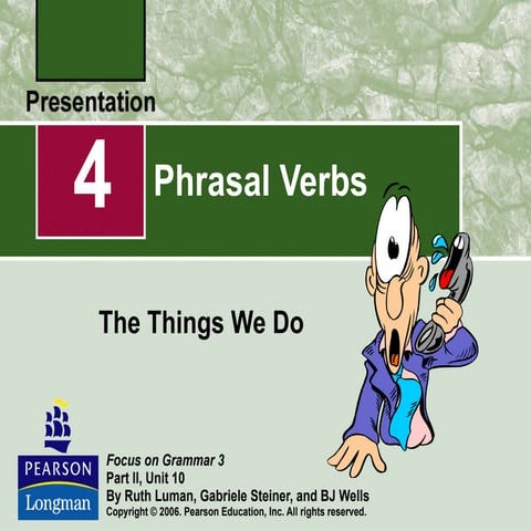 Phrasal Verbs in English Grammar.The basic rule | PDF