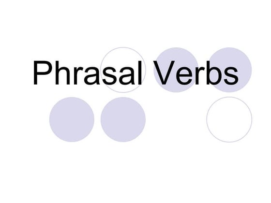 Power point phrasal verbs | PPTX