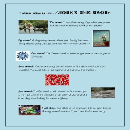 Phrasal verbs using AROUND & ABOUT | PDF