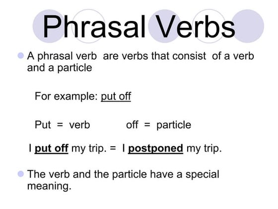 Power point phrasal verbs | PPTX